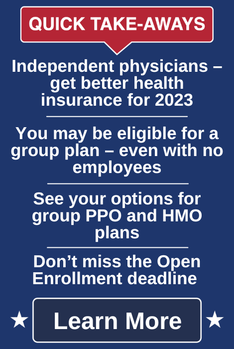 Independent Physicians: Get Group Health Insurance – Even With No ...